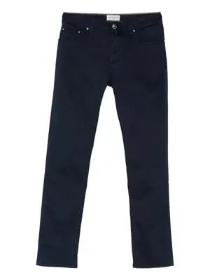 Jacob Cohen Logo-button Straight-leg Jeans - Blue