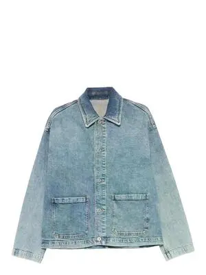 Emporio Armani Front-pocket Denim Jacket - Blue
