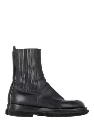 Magda Butrym Leather Biker Boots - Black