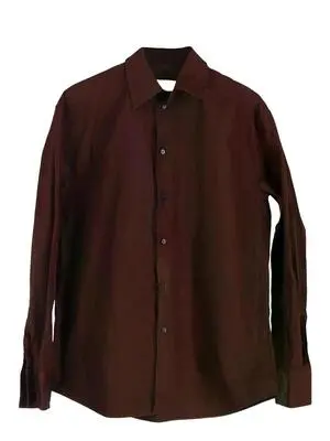 JIL SANDER Button-down Long-sleeve Shirt - Brown