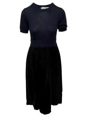 Comme Des Garçons Velvet Dress - Black