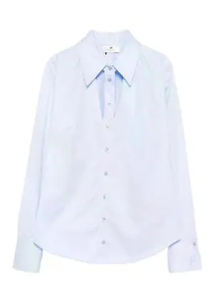 Elisabetta Franchi Cut-out Shirt - Blue