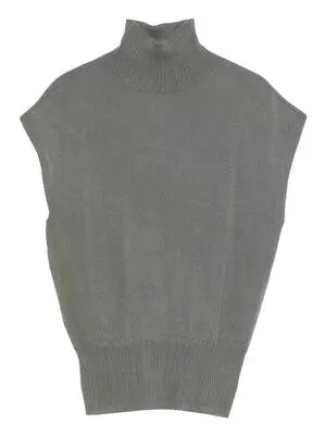 Rick Owens Sleeveless Turtleneck Top - Grey
