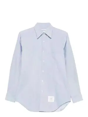 Thom Browne Button-down Long-sleeve Shirt - Blue