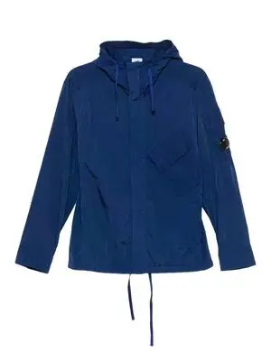 C.P. COMPANY Hooded Lens Jacket - Blue