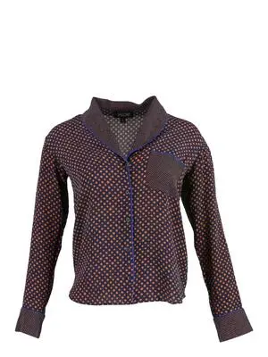 Saloni Printed Buttoned Shirt - Blue