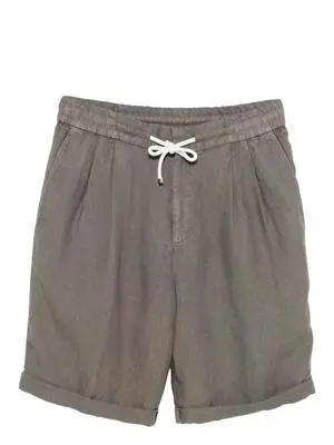 Brunello Cucinelli Drawstring Cuffed Shorts - Brown