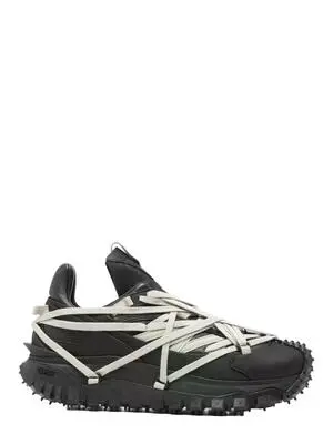 MONCLER + RICK OWENS Trailgrip Megalace Sneakers - Black