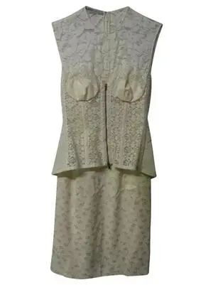 Stella McCartney Lace-detail Mini Dress - Neutrals