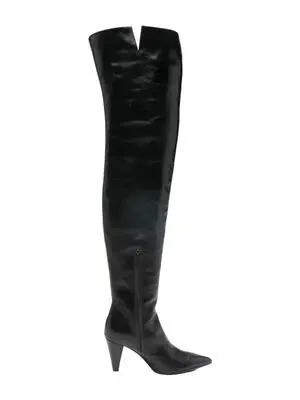 Khaite Pointed Harvey Over-the-knee Boots - Black