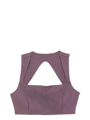 GIRLFRIEND COLLECTIVE Cutout Seamed Sports Bra - Purple
