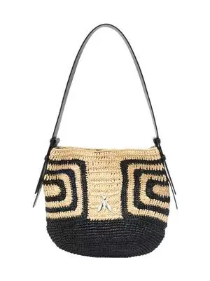 Patrizia Pepe Raffia Beach Bag - Yellow
