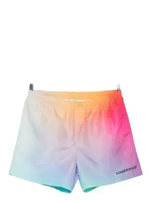 Casablanca Gradient Printed Swim Shorts - Blue