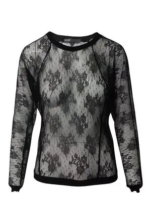 MAJE Floral-Lace Top