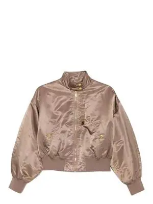 Elisabetta Franchi Zip-up Bomber Jacket - Neutrals