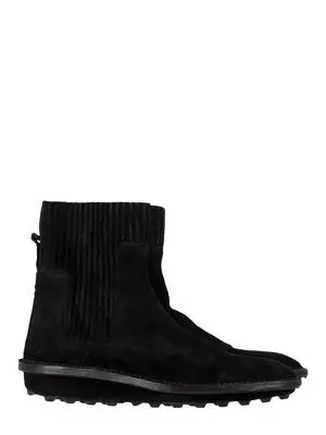 Balenciaga Suede Chelsea Boots - Black