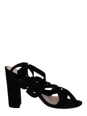 GIANVITO ROSSI Open-toe Heeled Sandals - Black