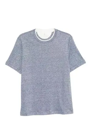 Brunello Cucinelli Trimmed T-shirt - Blue