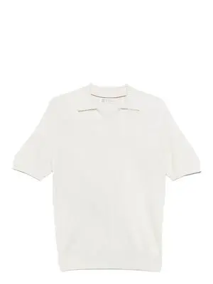 BRUNELLO CUCINELLI Ribbed V-neck T-shirt