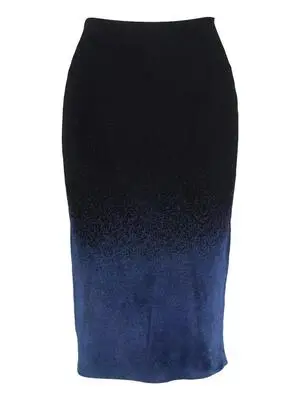 Roland Mouret Gradient Wool Skirt - Black