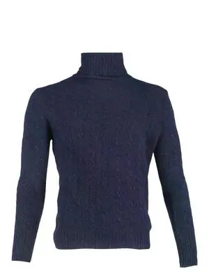 Erdem Cable-knit Turtleneck Sweater - Blue