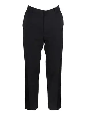 LANVIN Straight-leg Wool Trousers - Black