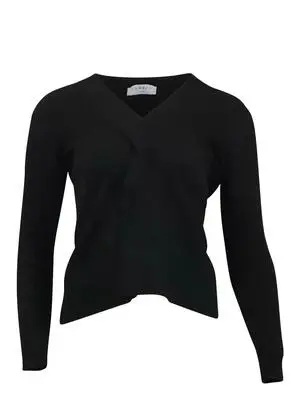 Sandro Rib-knit V-neck Sweater - Black