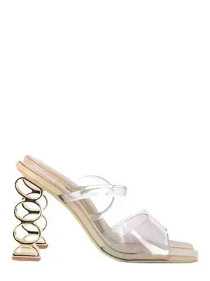 Cult Gaia Bahar Sculpted-heel Sandals - White