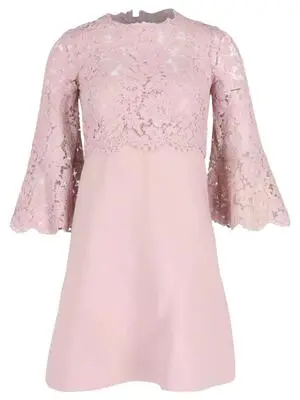 Valentino Garavani Lace Mini Dress - Pink