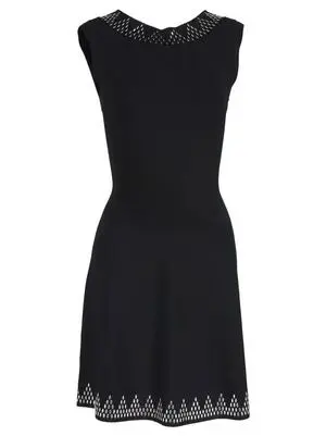 Alaïa Embellished Sleeveless Mini Dress - Black