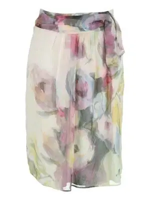Valentino Garavani Floral-print Skirt - Neutrals