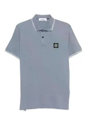 Stone Island Short-sleeve Polo Shirt - Blue
