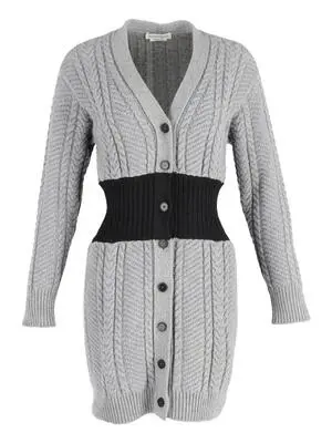 Alexander McQueen Cable-knit Cardigan - Grey