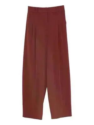 Patrizia Pepe Pleated Palazzo Pants - Red