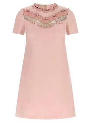 Valentino Garavani Crêpe Couture Dress - Pink