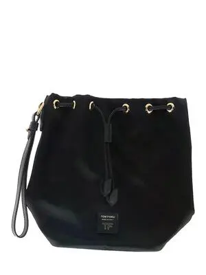 TOM FORD Drawstring Bucket Bag - Black