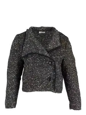 ISABEL MARANT VINTAGE Button Tweed Jacket - Grey