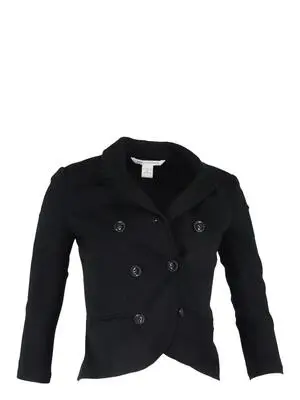 Diane Von Furstenberg Double-breasted Button Blazer - Black