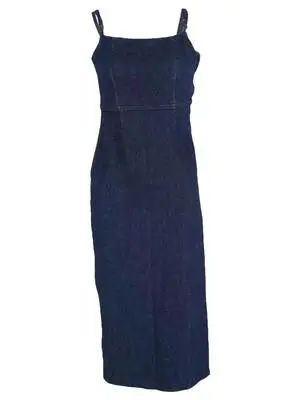 REFORMATION Delphinia Denim Midi Dress - Blue