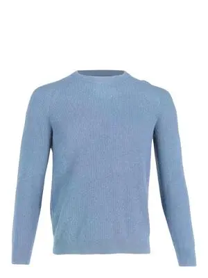 Theory Crew-neck Wool Sweater - Blue