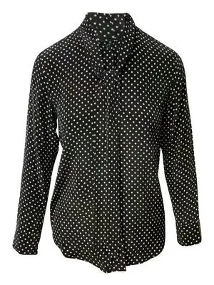Equipment Star Print Silk Shirt - Black