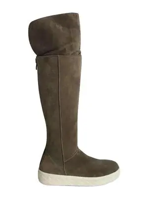 Moncler Shearling-lined Knee-length Boots - Brown