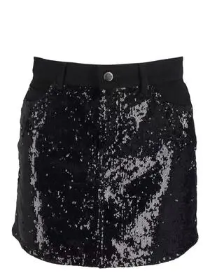 Emporio Armani Sequin Mini Skirt - Black
