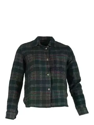 ISABEL MARANT VINTAGE Plaid Long-sleeve Shirt - Green