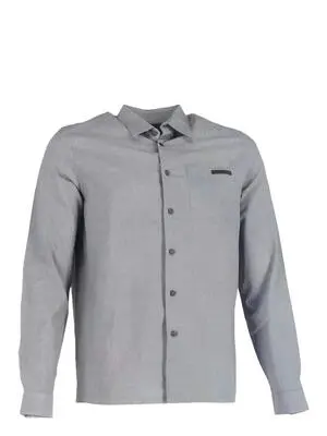 Prada Button-fastening Long-sleeve Shirt - Grey