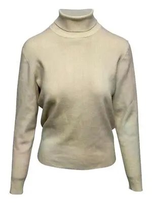 VICTORIA BECKHAM Button-Embellished Turtleneck Sweater