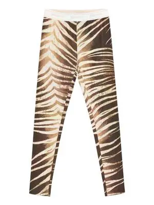 Just Cavalli Zebra-print Leggings - Brown