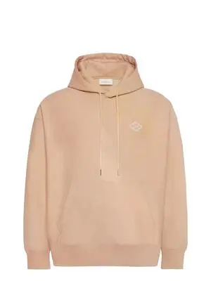 Calvin Klein Logo Fleece Hoodie - Neutrals