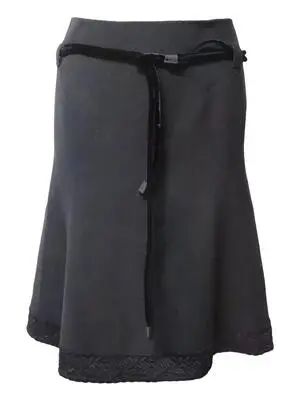 Emporio Armani Belted Skirt - Black