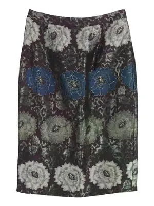 Etro Floral-pattern Skirt - Purple